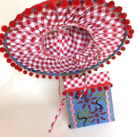 Penny's floral fold-up sunhat. Child size brim – Shaz Hats